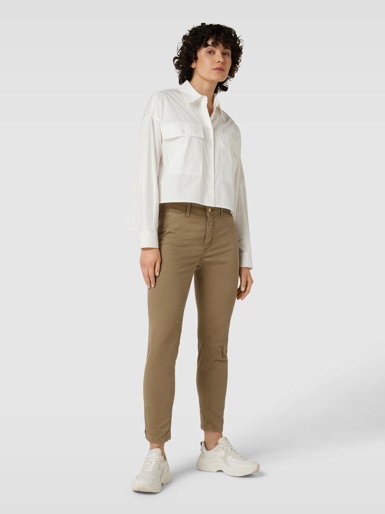 MAC Jeans mit Label-Patch Modell 'DREAM SUMMER' (oliv) online kaufen