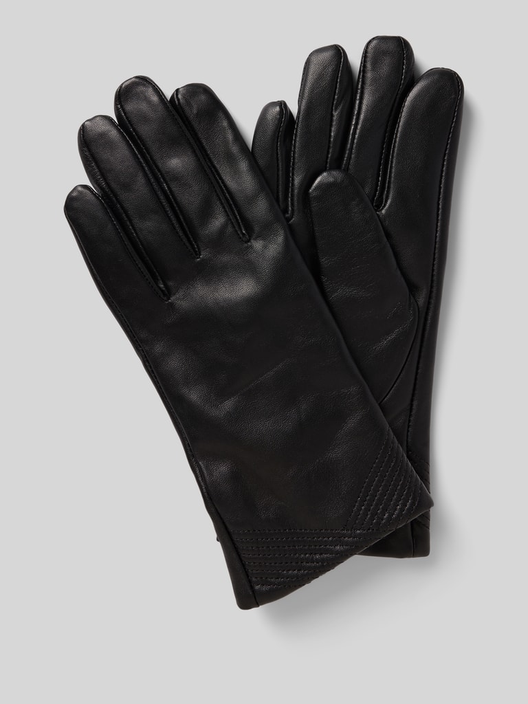 Kup online FI.NE Rękawiczki o kroju slim fit z naturalnej skóry ...