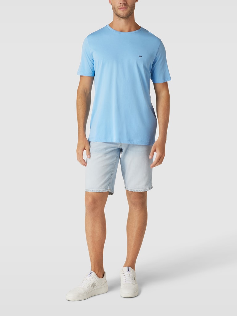 Fynch-Hatton T-Shirt mit Logo-Print (bleu) online kaufen