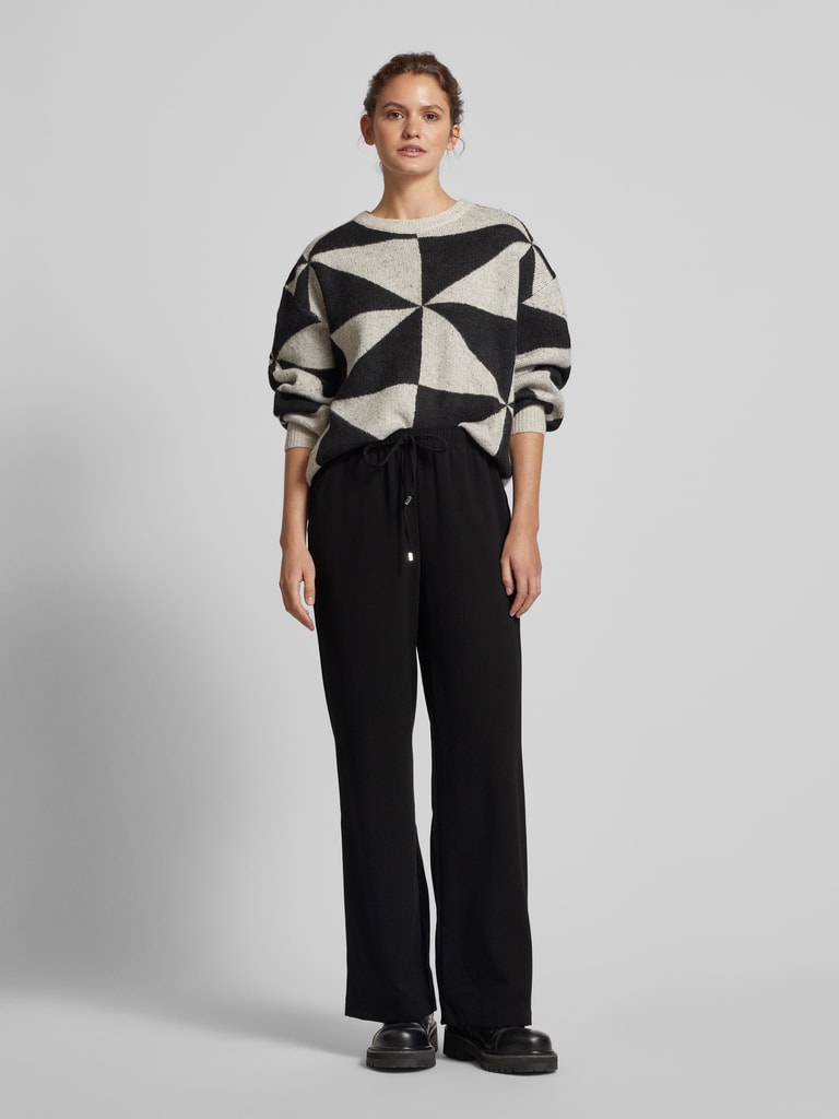 Only Baggy fit stoffen broek met elastische band, model 'ISADORA' in ...