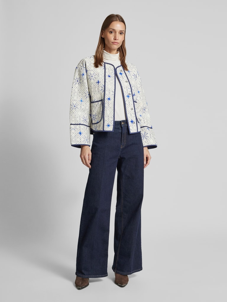 LOLLYS LAUNDRY Jack met opgestikte zakken, model 'Ananda' in offwhite ...