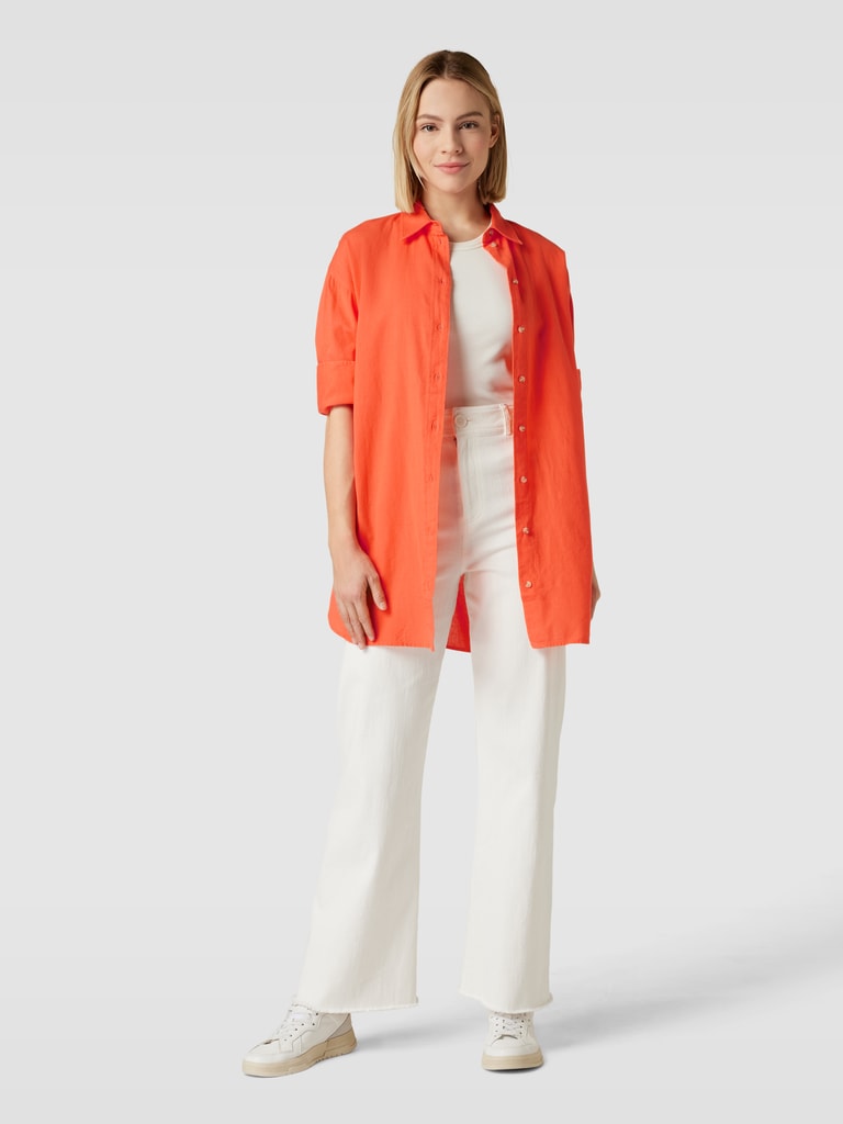 Fransa Longbluse mit abgerundetem Saum Modell 'Maddie' (orange) online ...