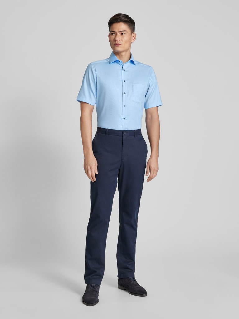 OLYMP Modern Fit Business-Hemd in unifarbenem Design (bleu) online kaufen