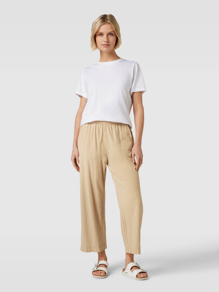 Kaffe Culotte met elastische band, model 'Naja' in zand online kopen | P&C