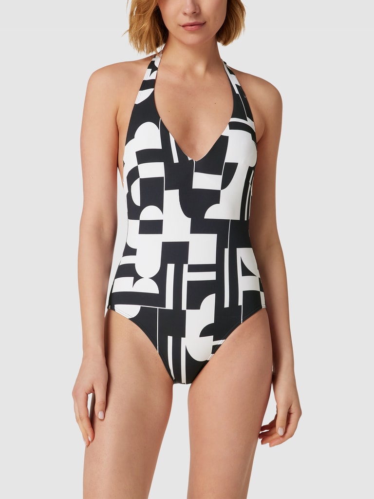 Esprit Badeanzug mit Allover-Print (black) online kaufen