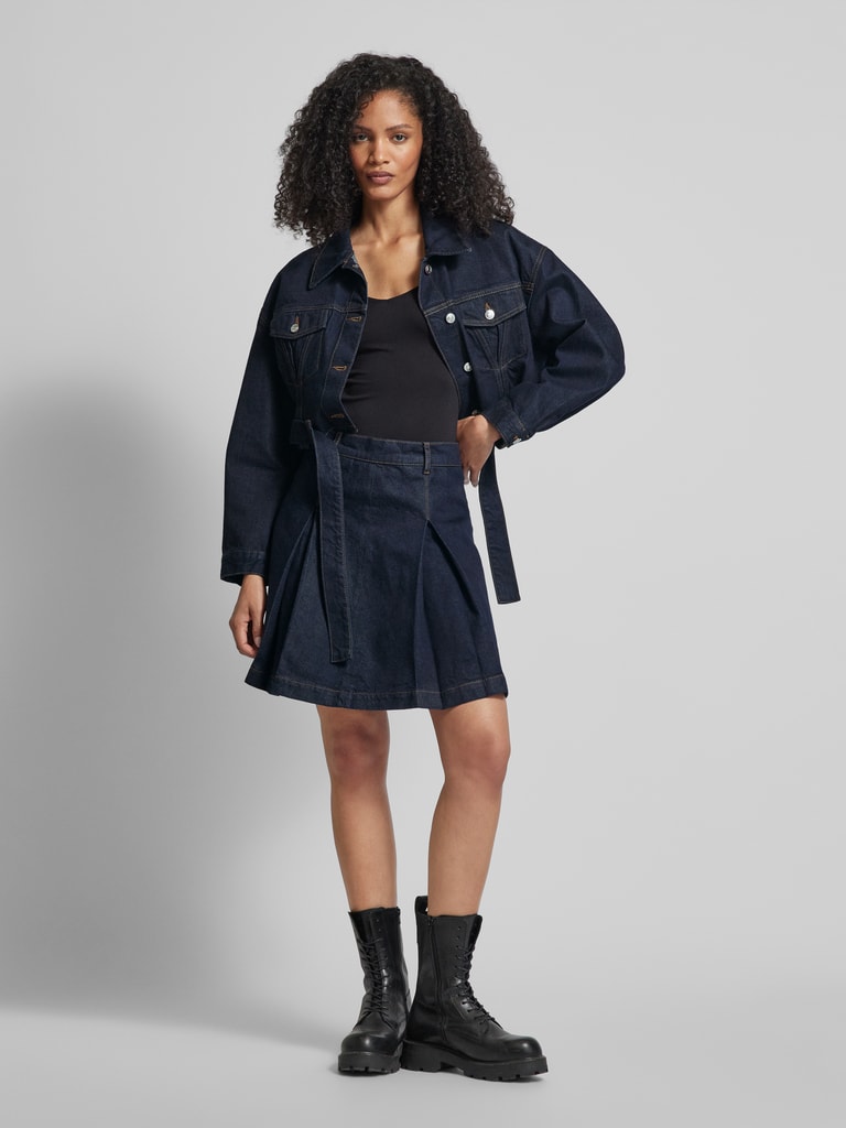 HUGO Jeansjacke mit Bindegürtel Modell 'Gedari' (dunkelblau) online kaufen