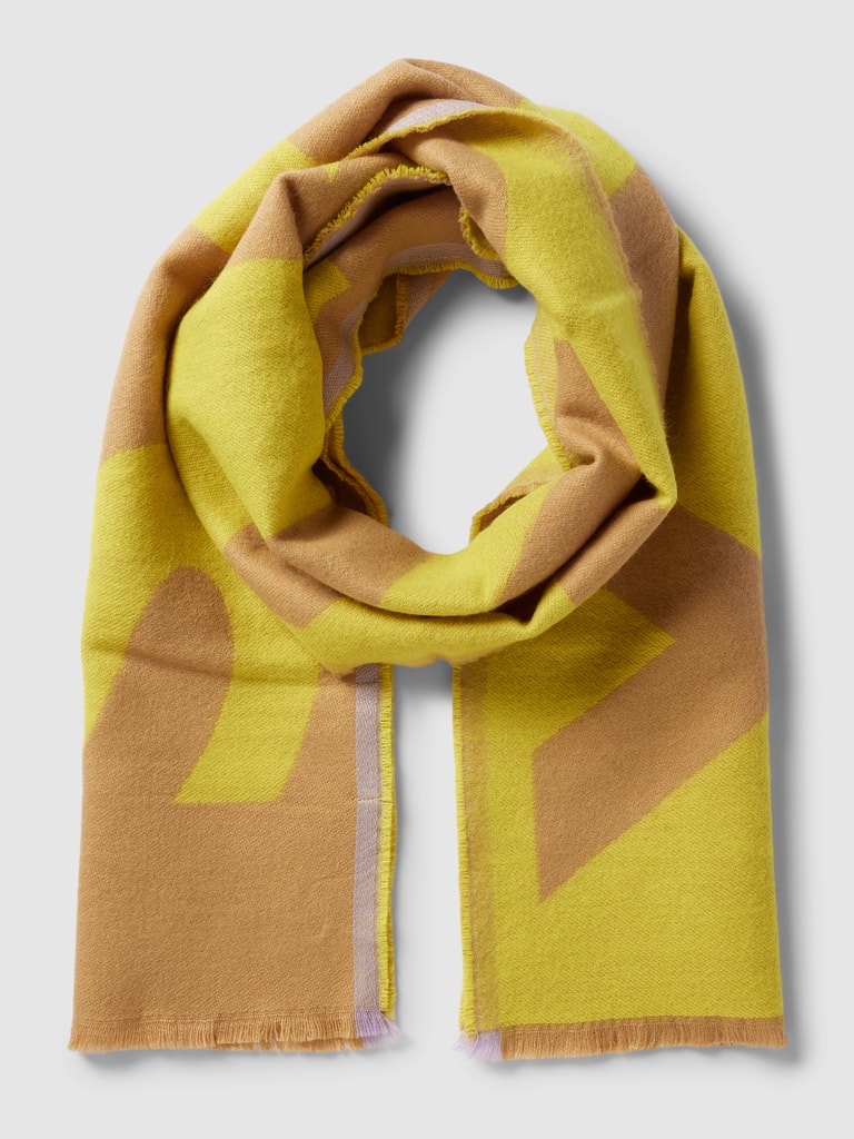 Codello Schal mit Allover-Muster (gelb) online kaufen