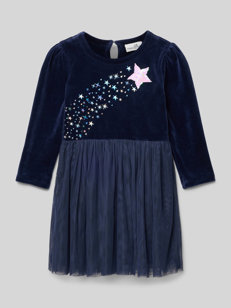 Happy Girls Kleid im 2-in-1-Look mit Pailletten (marine) online kaufen
