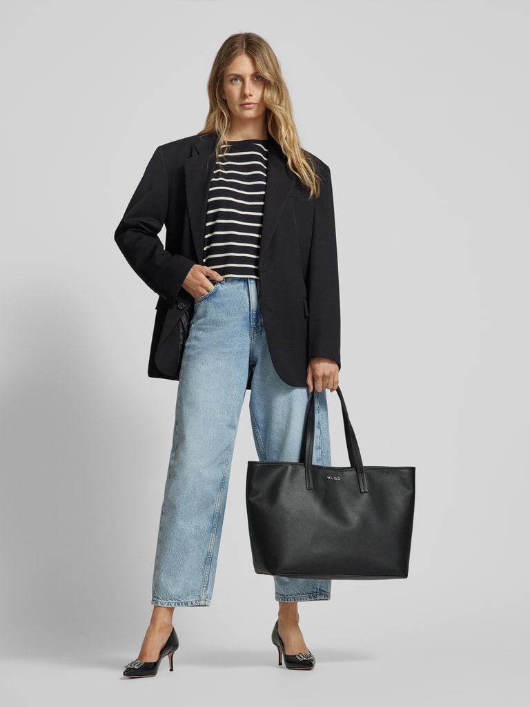 Kup online HUGO Torba shopper z detalami z logo model ‘CHRIS’ (czarny)