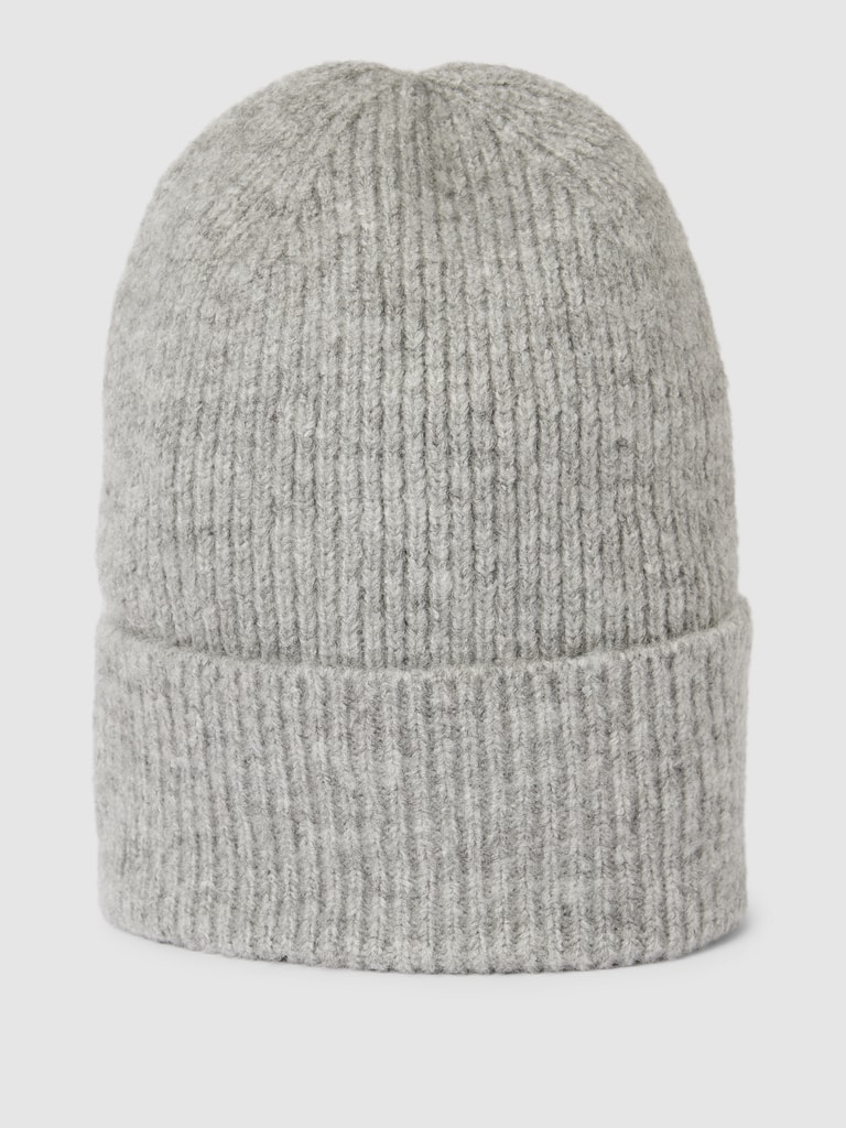 ICHI Beanie in Strick-Optik Modell 'AIVO' (hellgrau) online kaufen