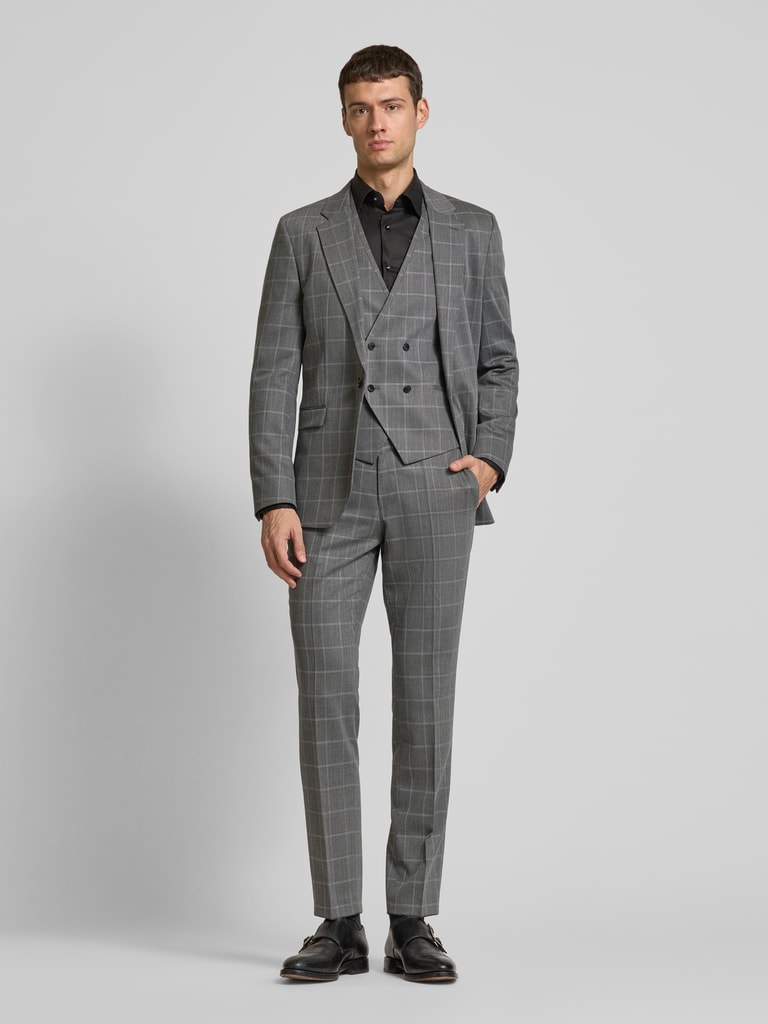 HUGO Pak met gilet, model 'Arti/Hesten' in lichtgrijs online kopen | P&C