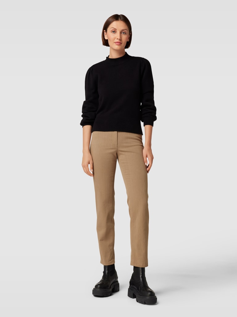 Zerres Straight fit jeans in 5-pocketmodel, model 'CORA' in beige ...