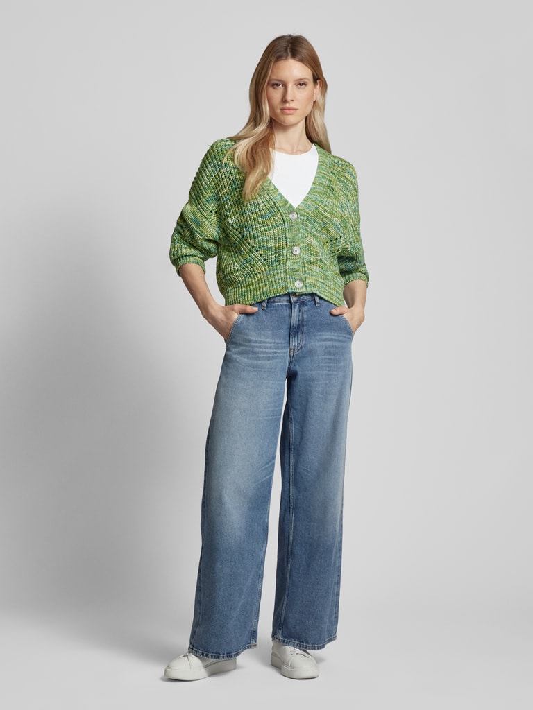 BOSS Orange Oversized Strickjacke in Melange-Optik Modell 'Furus ...