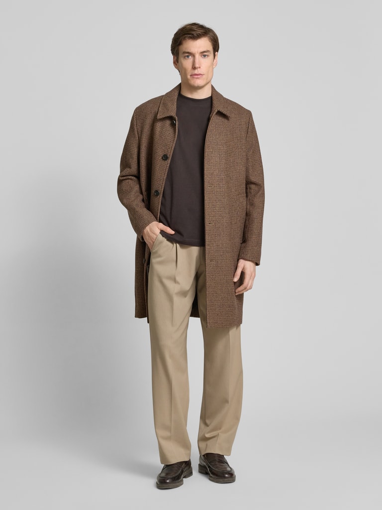 MCNEAL T-Shirt mit geripptem Rundhalsausschnitt (schoko) online kaufen