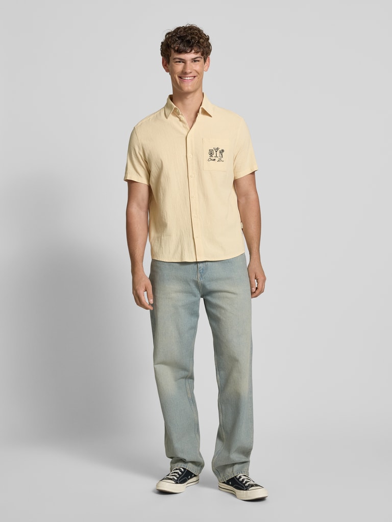 Blend Slim Fit Freizeithemd mit Stitching-Details Modell 'APOLLO' (sand ...