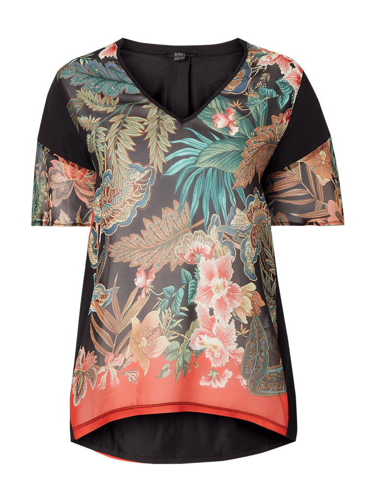SEVENTY Shirt mit floralem Muster (black) online kaufen