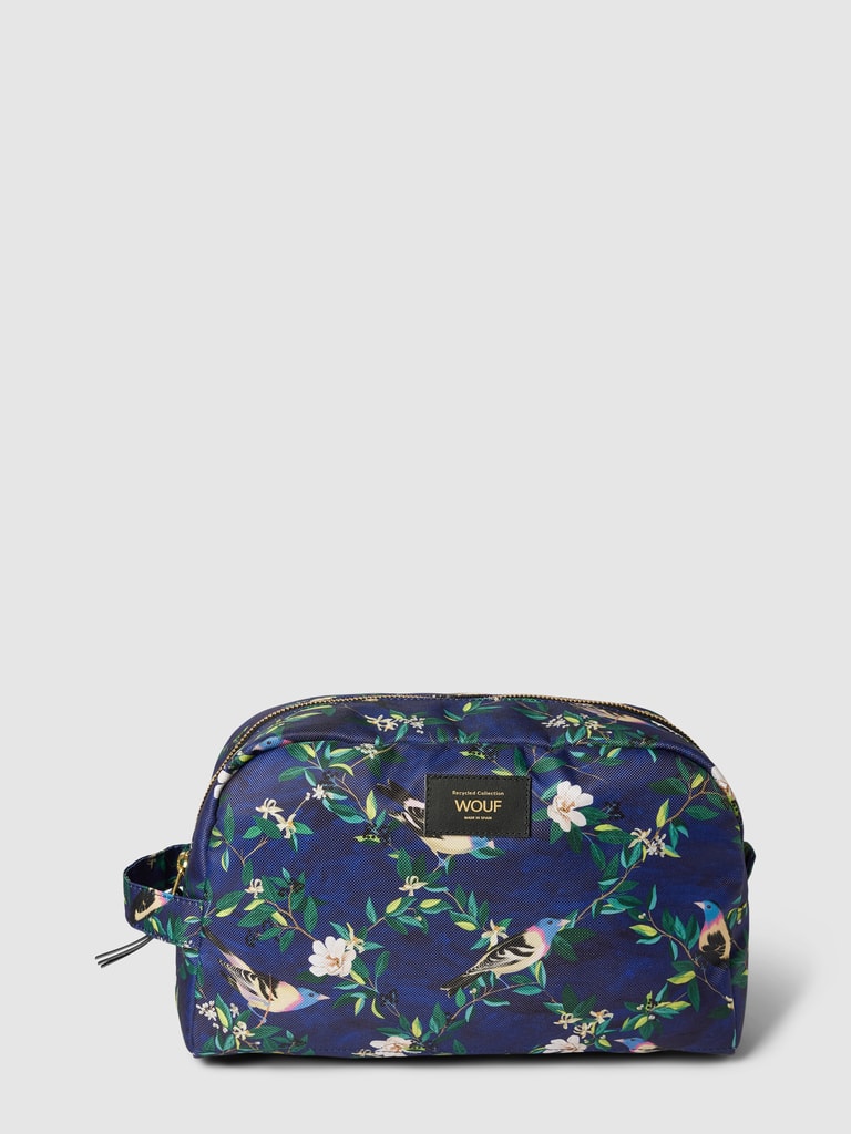 WOUF Make-uptasje met all-over motief, model 'Malu' in marineblauw ...