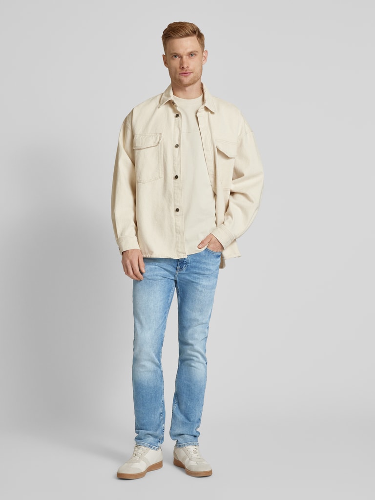 BOSS Orange Slim Fit Used-Look-Jeans Modell 'DELAWARE' (jeansblau ...