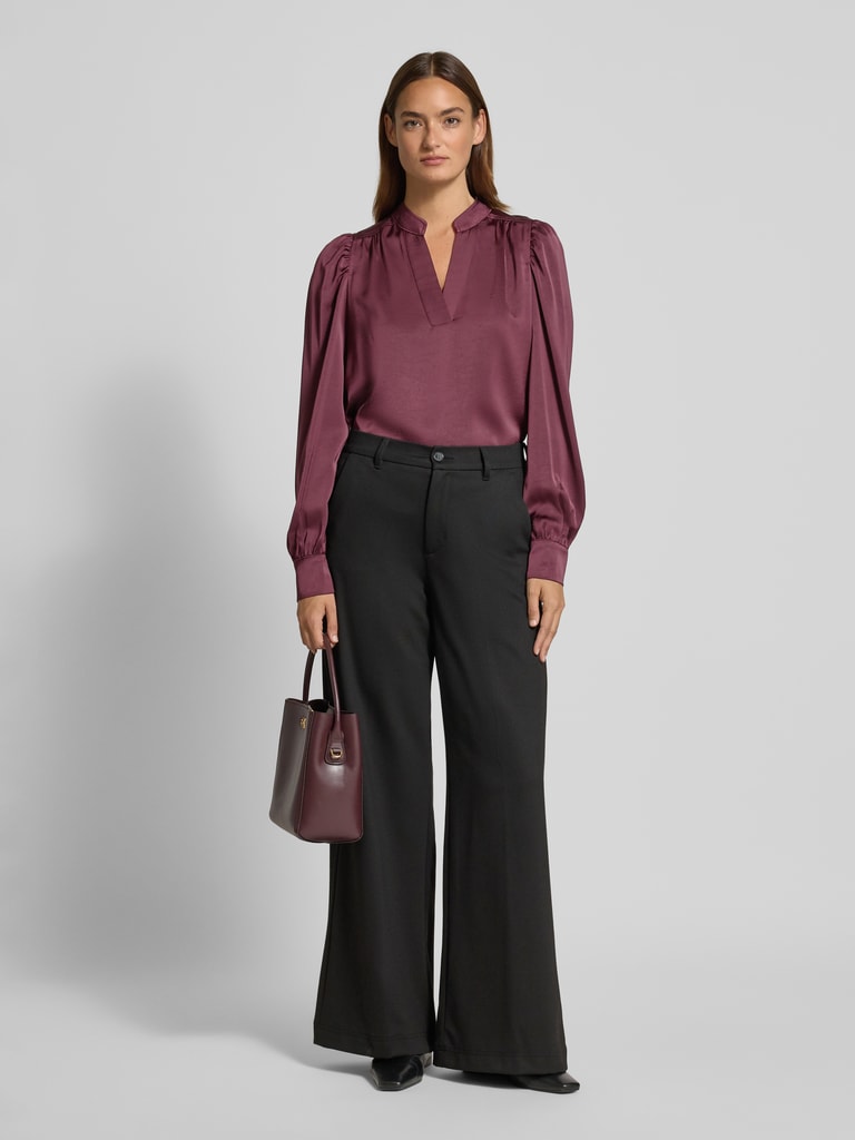 Neo Noir Blouseshirt met V-hals, model 'Rosslyn' in bordeaux online ...