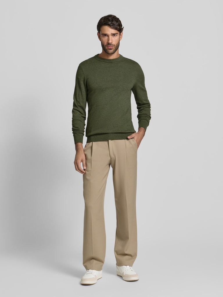 MCNEAL Strickpullover aus Baumwoll-Kaschmir-Mix mit Rundhalsausschnitt ...