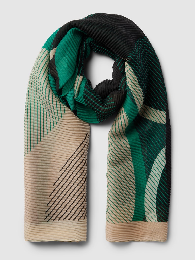 OPUS Schal mit Allover-Muster Modell 'Adoli' (dunkelgruen) online kaufen