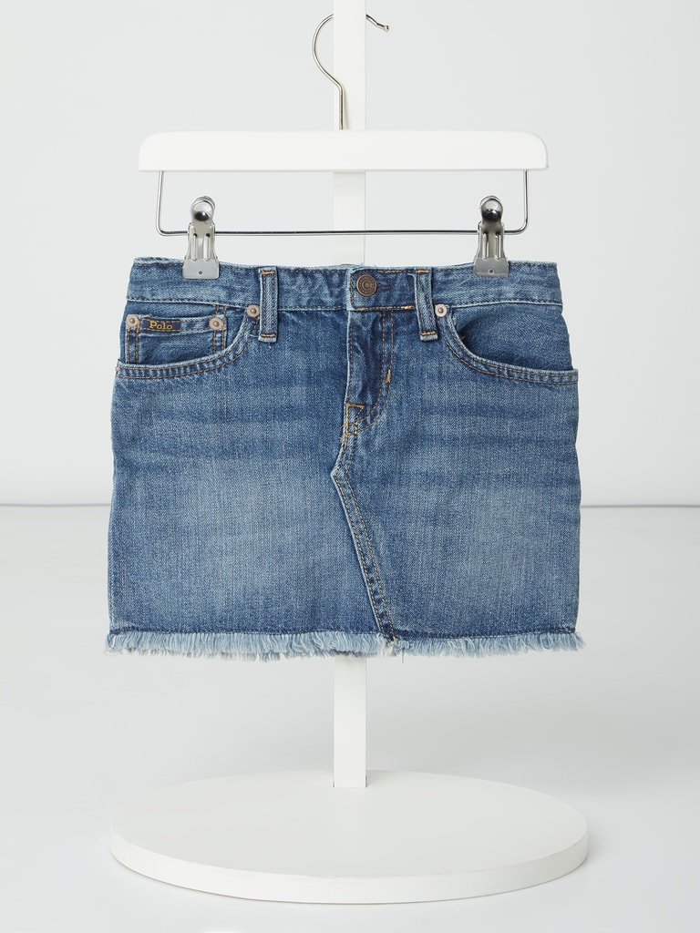 Polo Ralph Lauren Kids Jeansrock mit ausgefranstem Saum (jeansblau ...