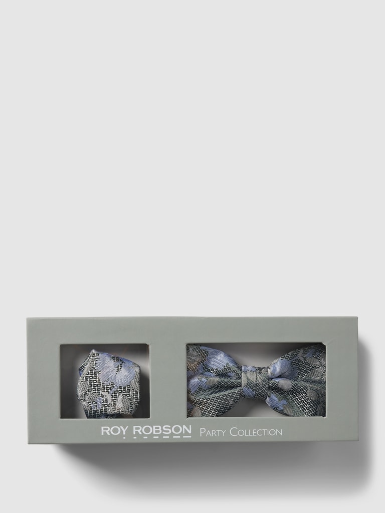 Roy Robson Seidenfliege mit Motiv-Stitching (lind) online kaufen