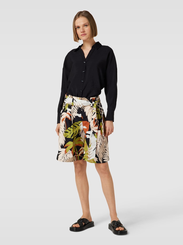 Marc Cain Bermuda met all-over motief in rietgroen online kopen | P&C