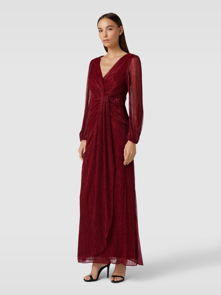 Adrianna Papell Abendkleid mit Effektgarn (metallic rot) online kaufen