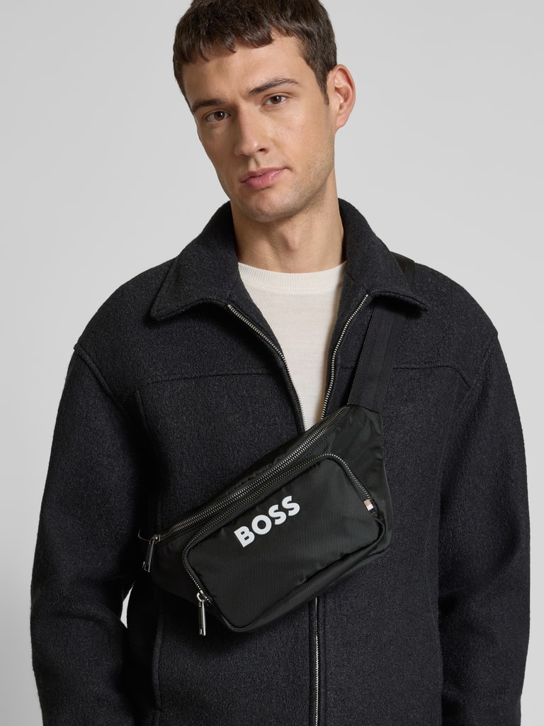 BOSS Heuptasje met labelprint in zwart online kopen | P&C