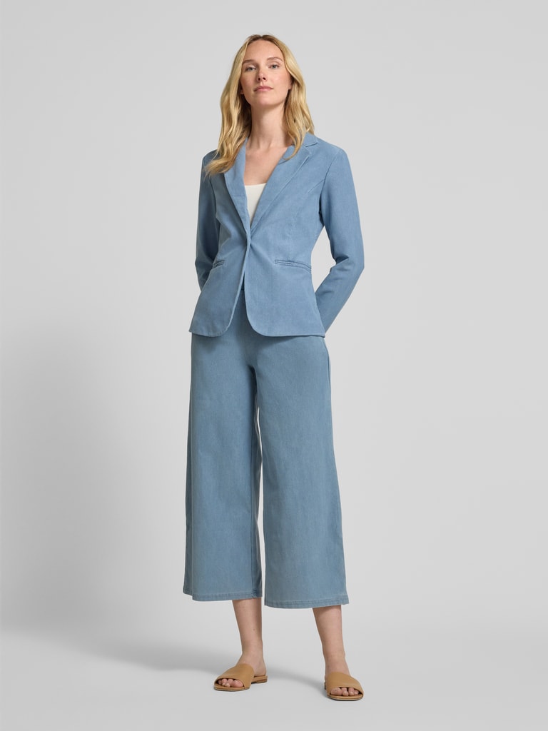 ICHI Culotte met steekzakken, model 'KATE' in jeansblauw online kopen | P&C