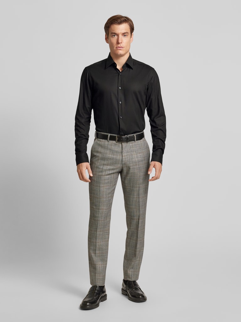 Kup online BOSS Koszula biznesowa o kroju regular fit z listwą guzikową ...