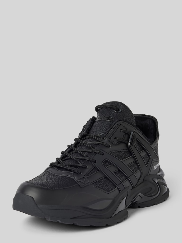 Guess Sneakers met labelprint, model 'BELLUNO' in zwart online kopen | P&C