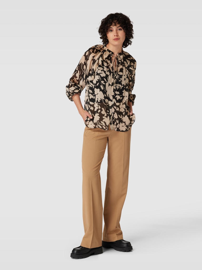 Mango Bluse mit floralem Allover-Muster Modell 'CORDOBA' (sand) online ...