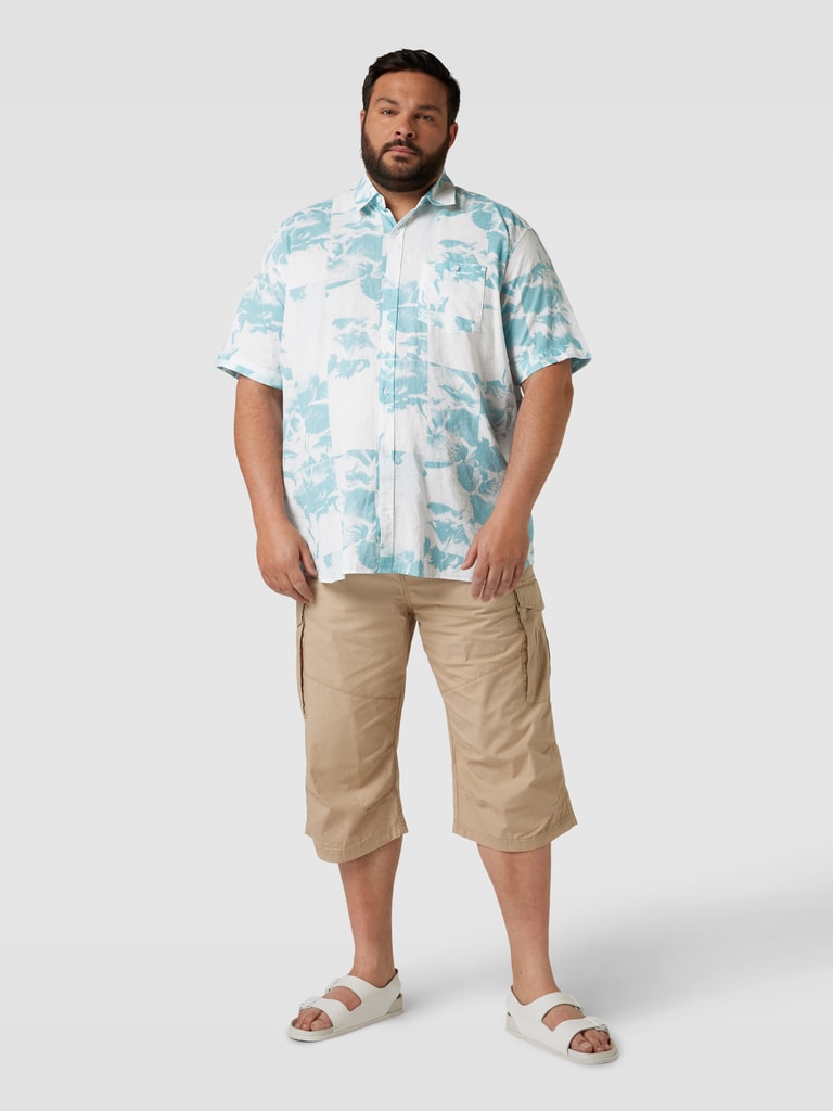 S.Oliver Plus PLUS SIZE Freizeithemd mit Allover-Print (mint) online kaufen