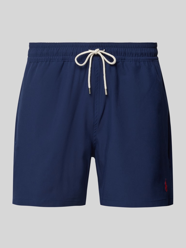 Polo Ralph Lauren Badehose mit Logo-Stitching Modell 'TRAVELER' (marine ...
