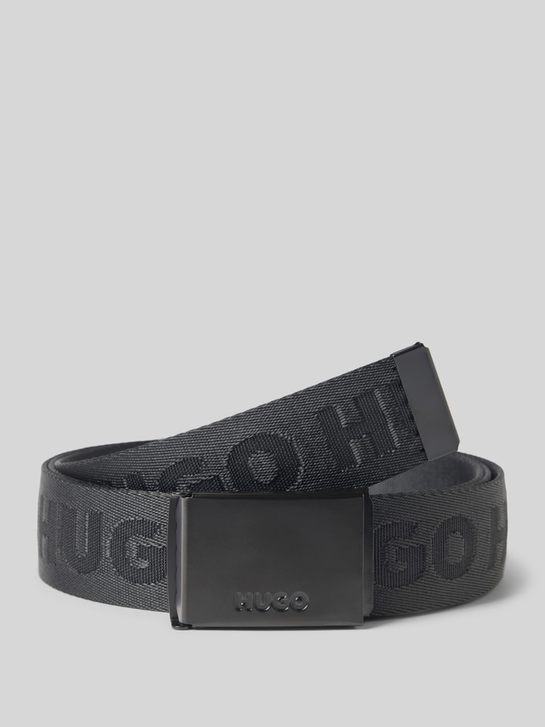 BOSS Riem met labelmotief, model 'GARRATT' in zwart online kopen | P&C
