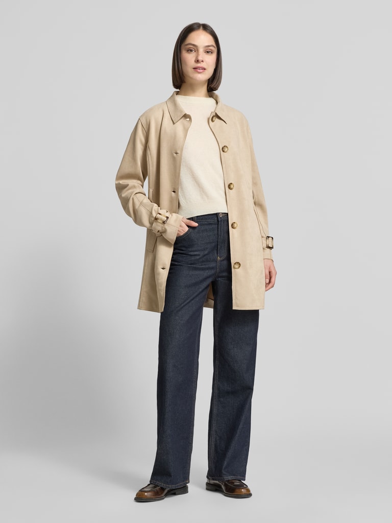 Frieda & Freddies Trenchcoat met ceintuur model 'CORDELIA' in ecru ...
