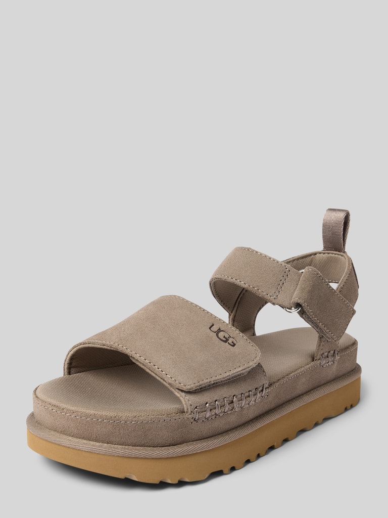 UGG Ledersandale mit Label-Badge Modell 'GOLDENSTAR' (hellgrau) online ...