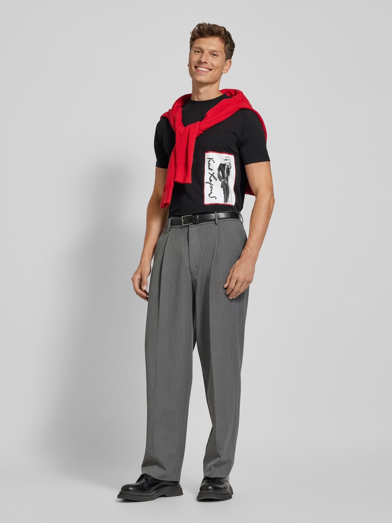 Karl Lagerfeld T-Shirt mit Label-Print (black) online kaufen