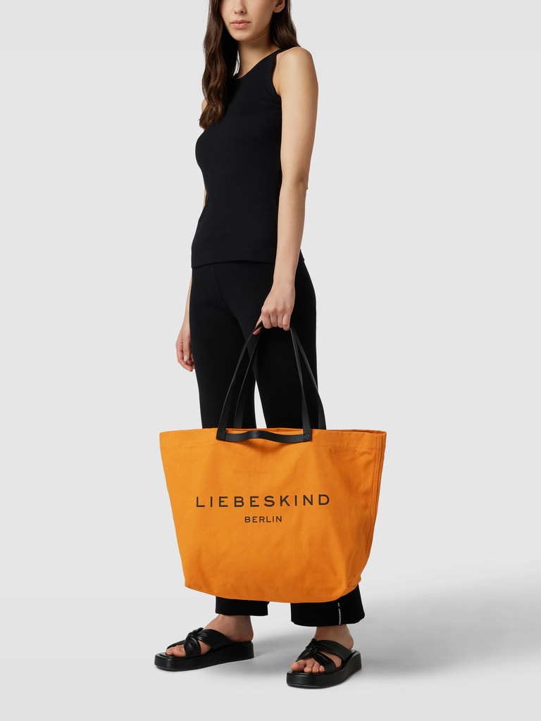 LIEBESKIND BERLIN Shopper mit Label-Print Modell 'CANVAS' (orange ...