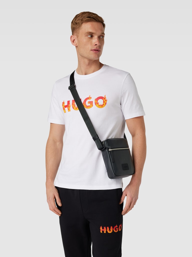 Kup online HUGO Torba na ramię z naszywką z logo model ‘Ethon’ (czarny)