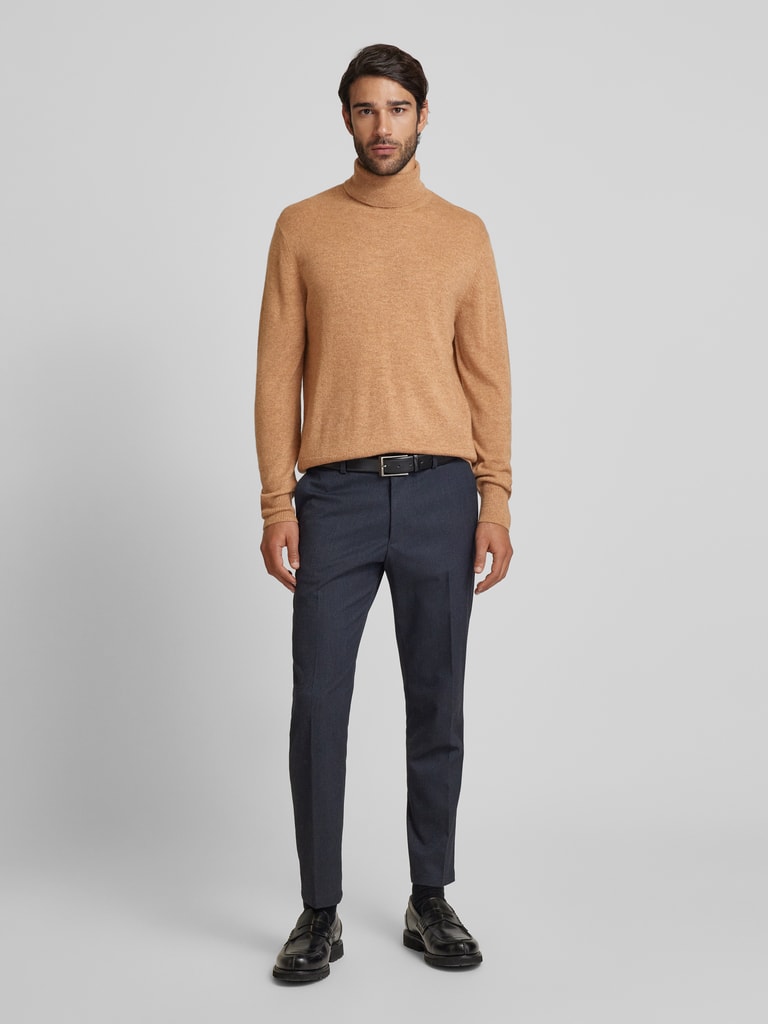 Kup online DIGEL Sweter kaszmirowy z golfem model ‘Francis’ (beżowy)