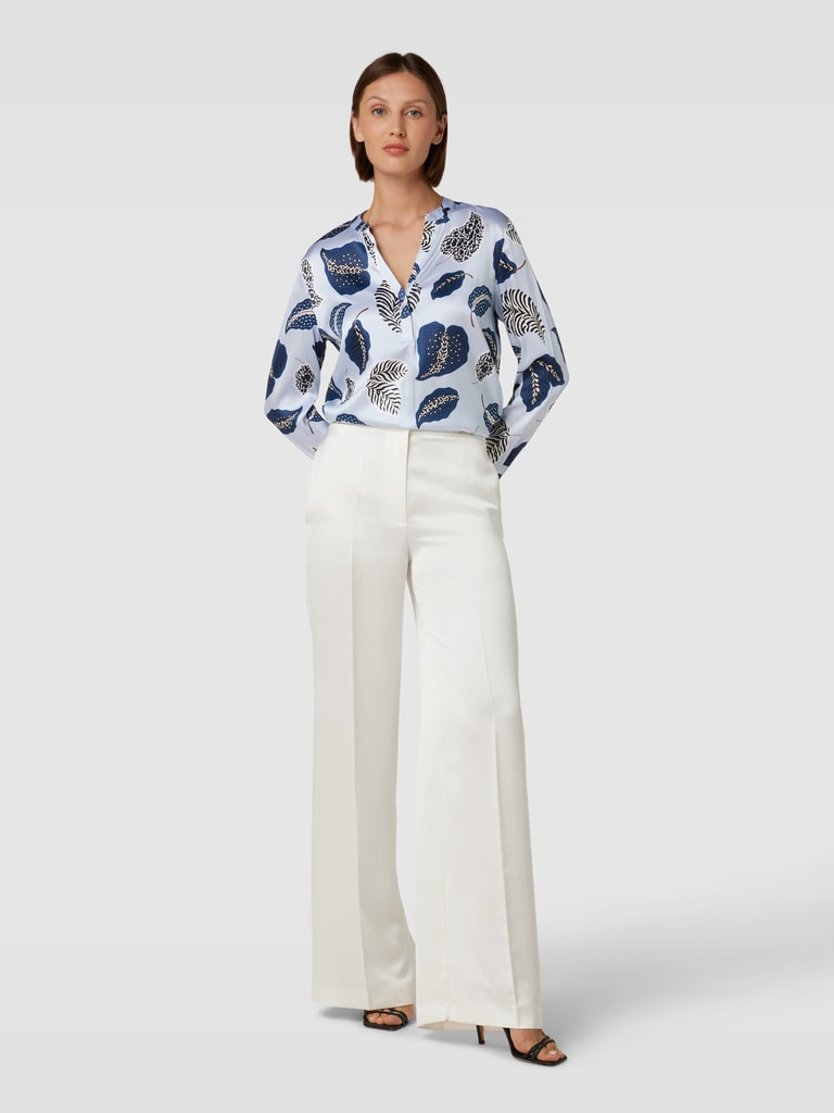 Herzensangelegenheit Blusenshirt aus Seide-Mix mit floralem Allover ...