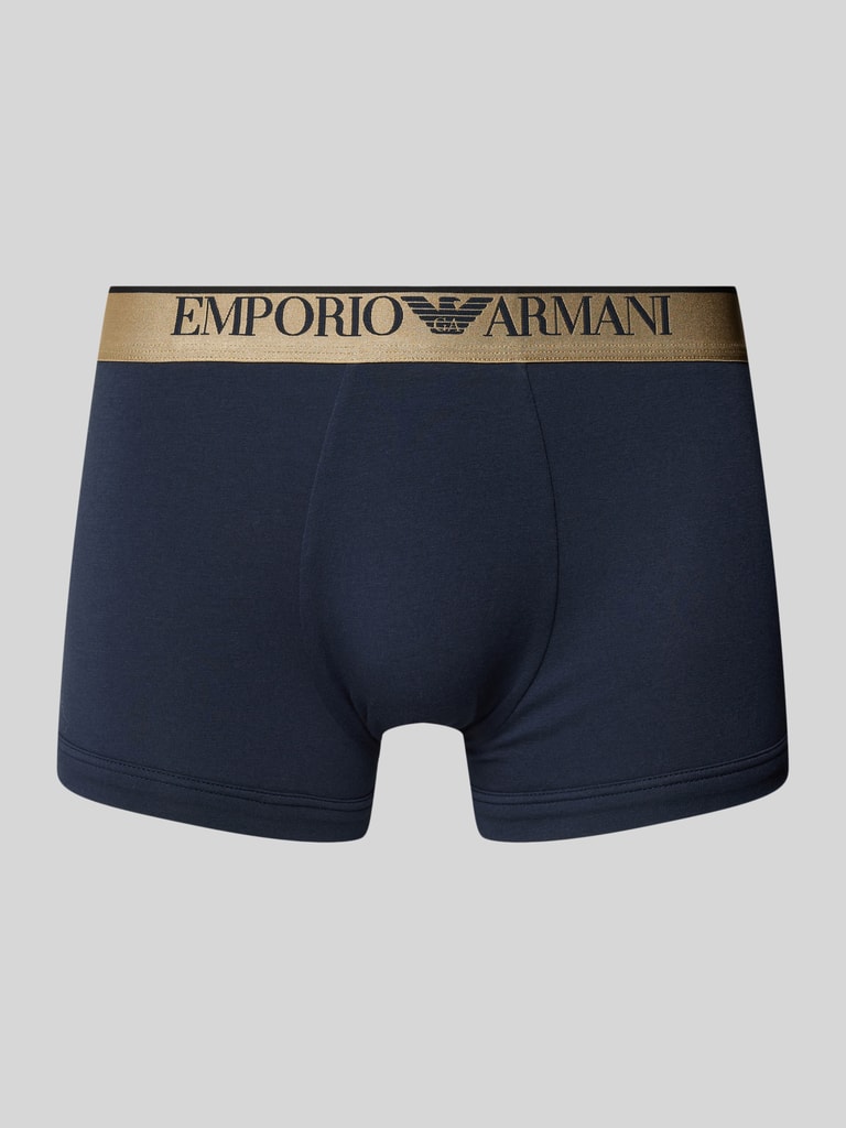 Emporio Armani Trunks mit elastischem Logo-Bund (marine) online kaufen