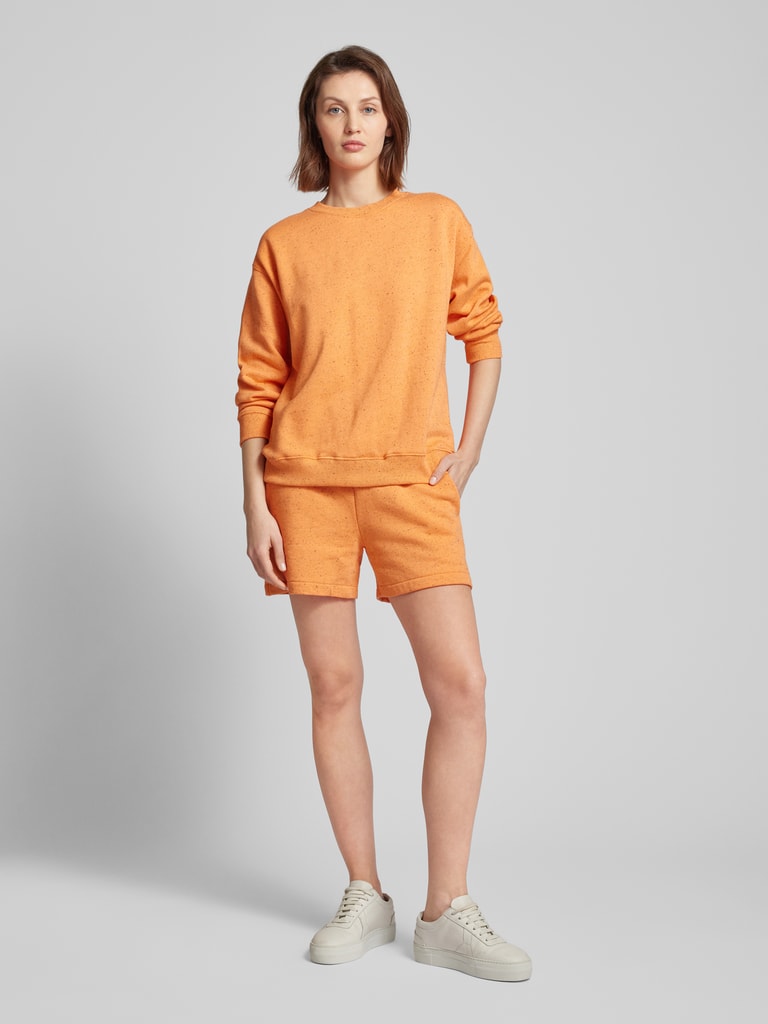 Jake*s Casual Oversized sweatshirt met all-over motief in abrikoos ...