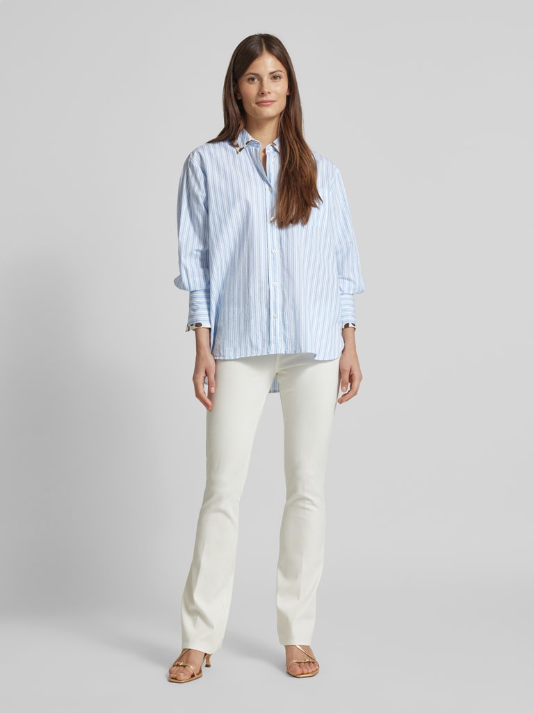 Emily Van den Bergh Regular Fit Hemdbluse mit Brusttasche (bleu) online ...