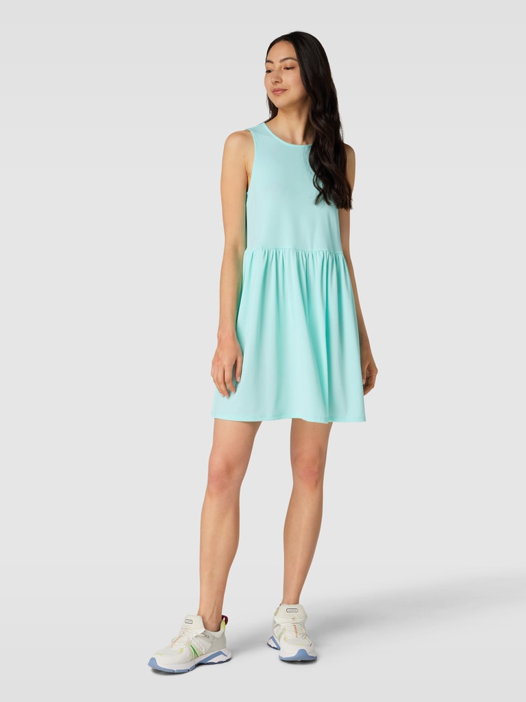 Vero Moda Mini-jurk in fijnriblook, model 'MADI' in turquoise online ...