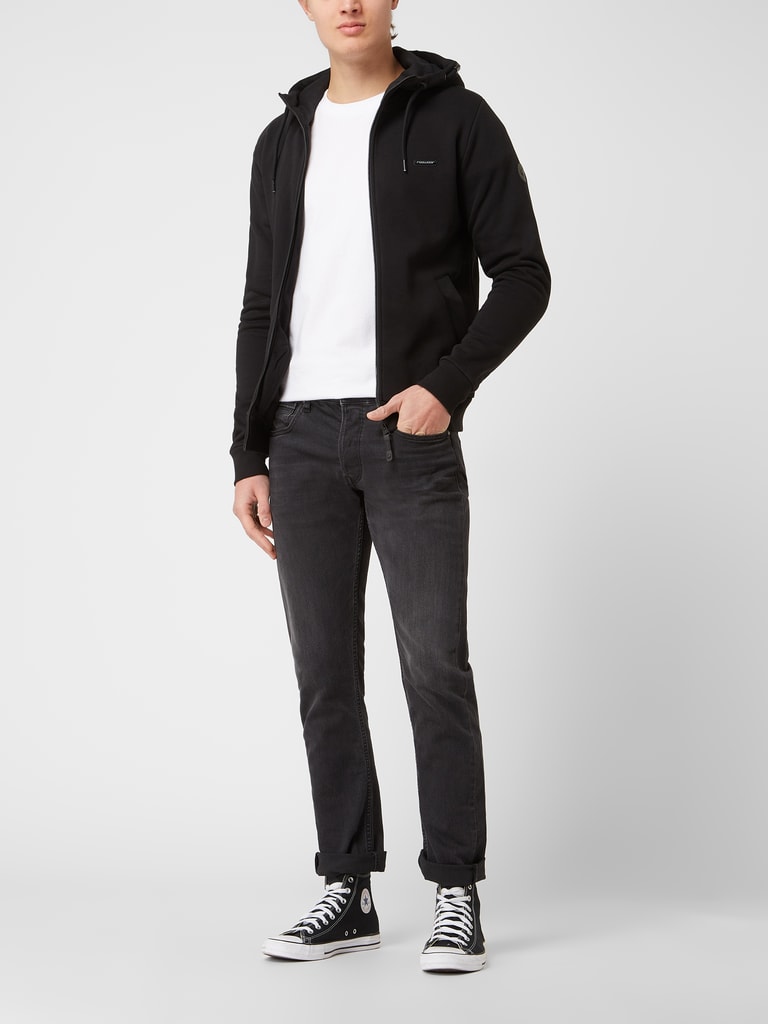 Ragwear Sweatjacke mit Kapuze Modell 'Nate' (black) online kaufen