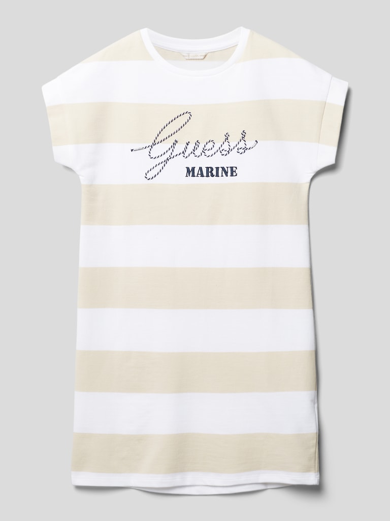 Guess T-Shirt-Kleid mit Streifenmuster Modell 'TERRY' (weiss) online kaufen